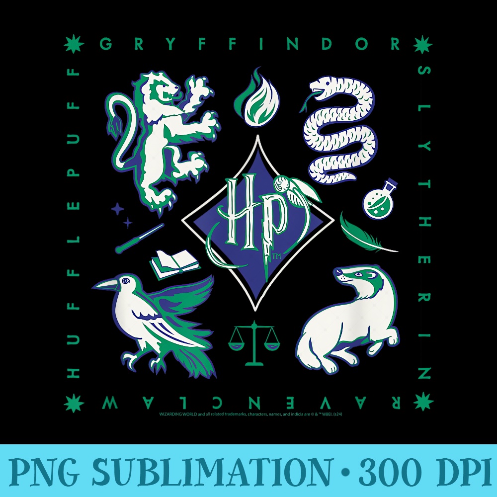 Amazon Essentials Harry Potter Hogwarts Houses Square - Uniq | Inspire Uplift