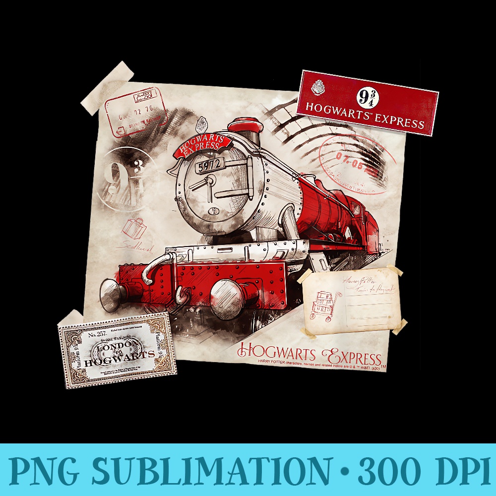 Harry Potter Hogwarts Express Post Card - PNG Graphics | Inspire Uplift