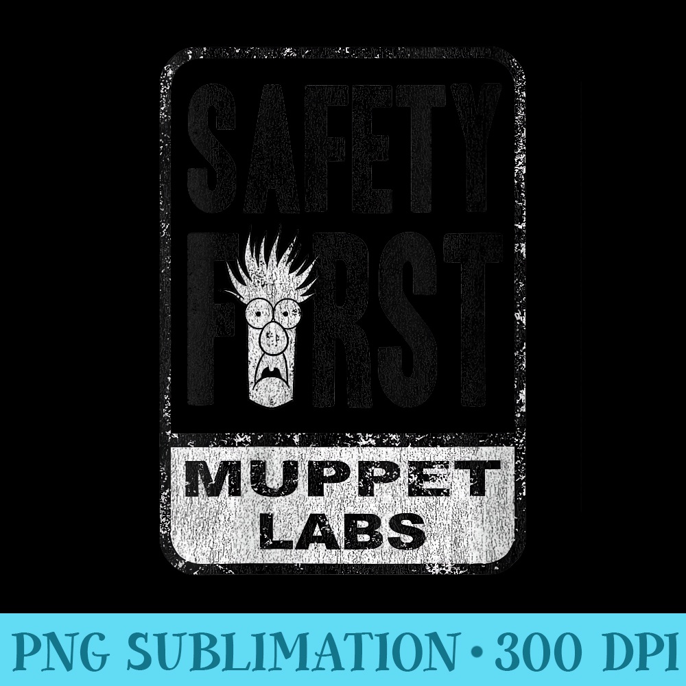 s Disney The Muppets Safety First Sign Beaker Distressed - D | Inspire ...