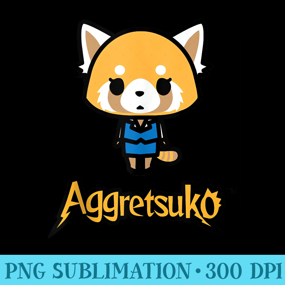 Aggretsuko Character Front and Back - Transparent Shirt Desi | Inspire ...