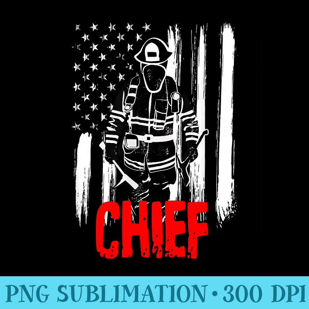Fire Chief Firefighter Fireman with Flag - Transparent PNG C | Inspire ...