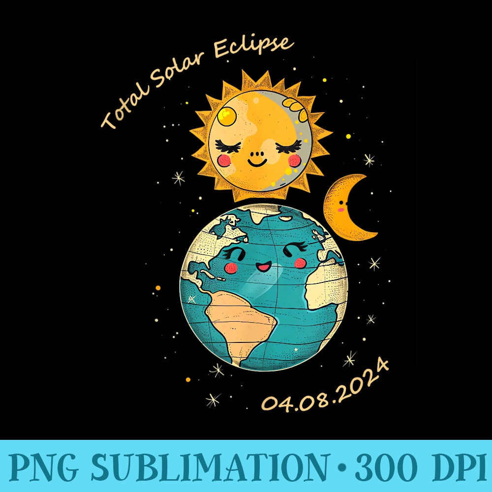 Kawaii Solar Eclipses 2024 Cute Solar Eclipses - Casual Shir | Inspire ...