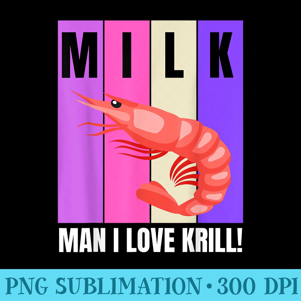 I Love Krill Seaside Joke Fishing Pun Funny Krill - PNG Grap | Inspire ...