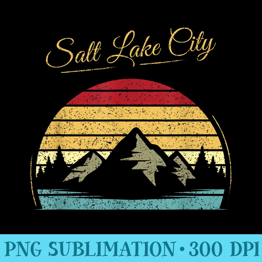 Salt Lake City Utah Vintage Hiking Outdoors Nature Woods - E | Inspire ...