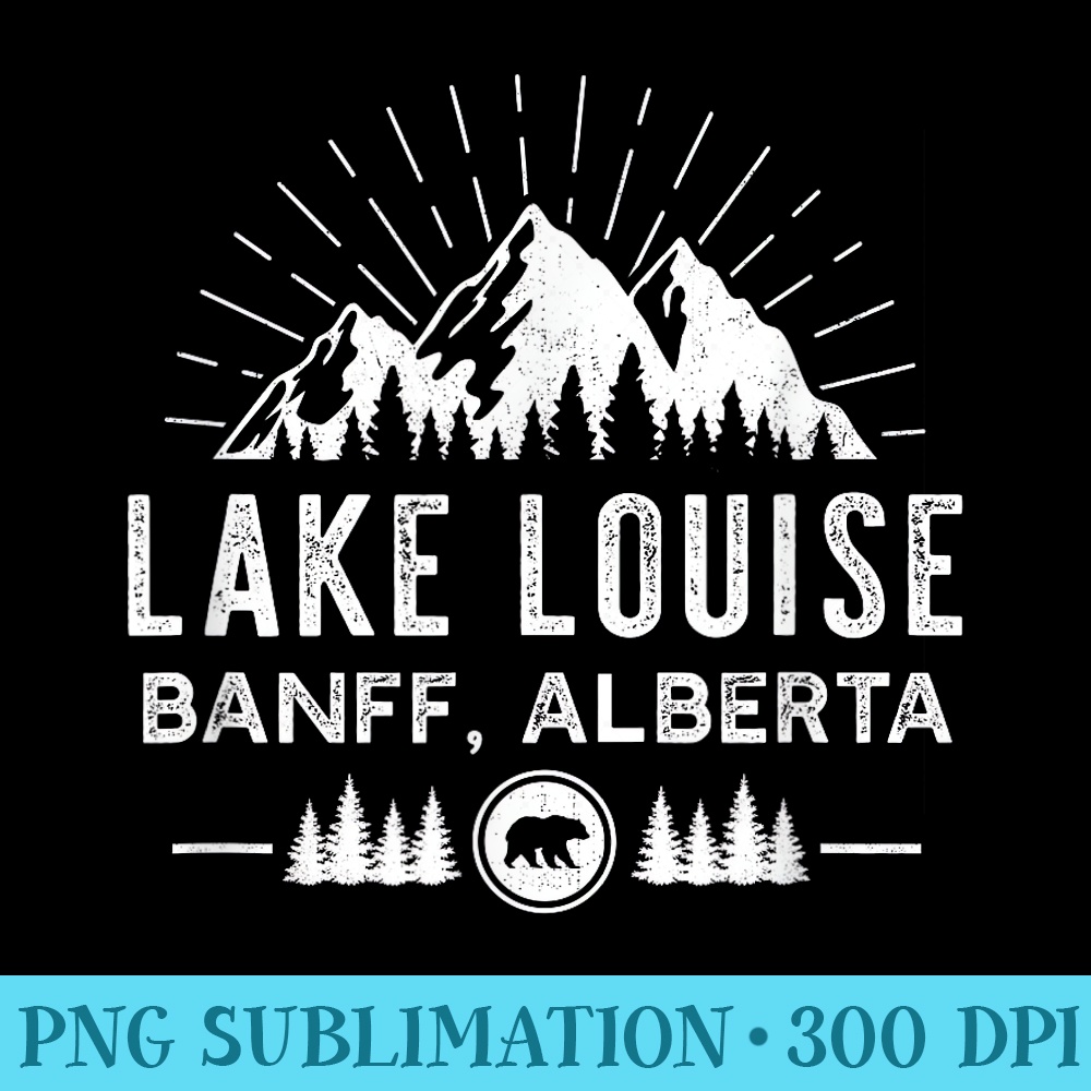 Lake Louise California Mountain Hiking Canoeing - Modern PNG | Inspire ...