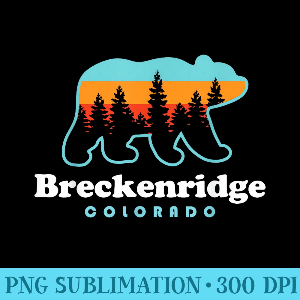 Breckenridge Colorado Bear Mountains Trees - Unique Sublimat | Inspire ...
