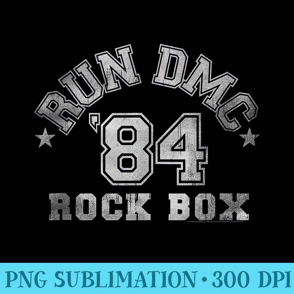Run DMC Official Rock Box Varsity - PNG Download | Inspire Uplift