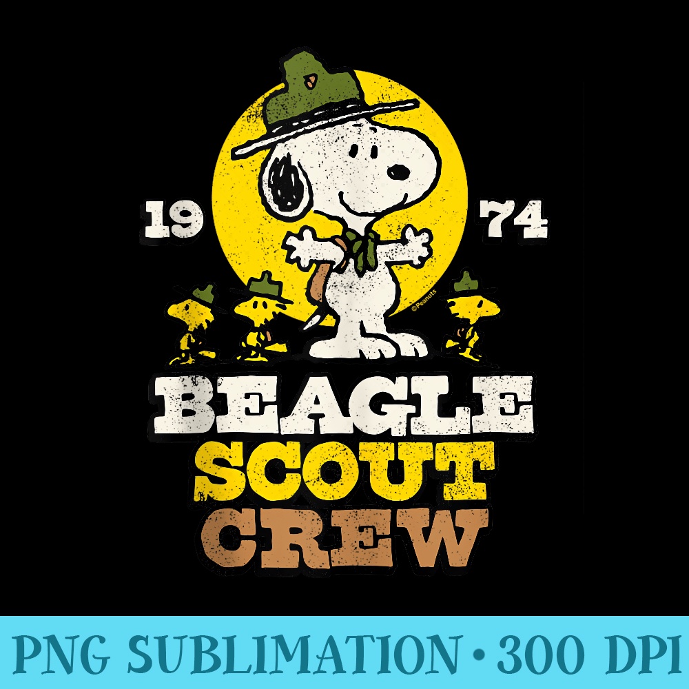 Peanuts - Snoopy Woodstock Beagle Scout Crew 1974 - Exclusiv | Inspire ...