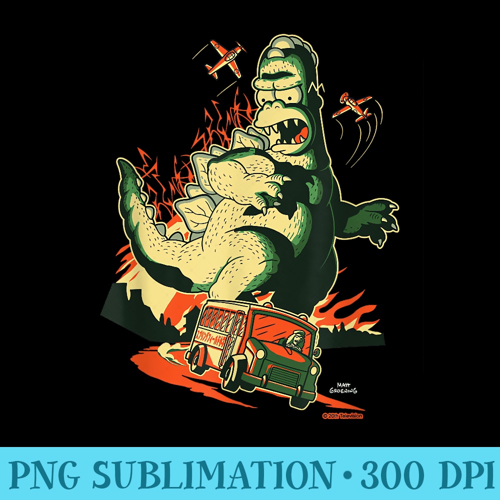 The Simpsons Treehouse of Horror Homerzilla Terror - PNG Des | Inspire ...