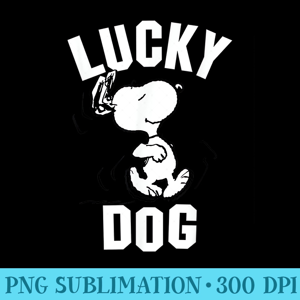 Peanuts - Snoopy Lucky Dog Walking - Sublimation PNG Designs | Inspire ...