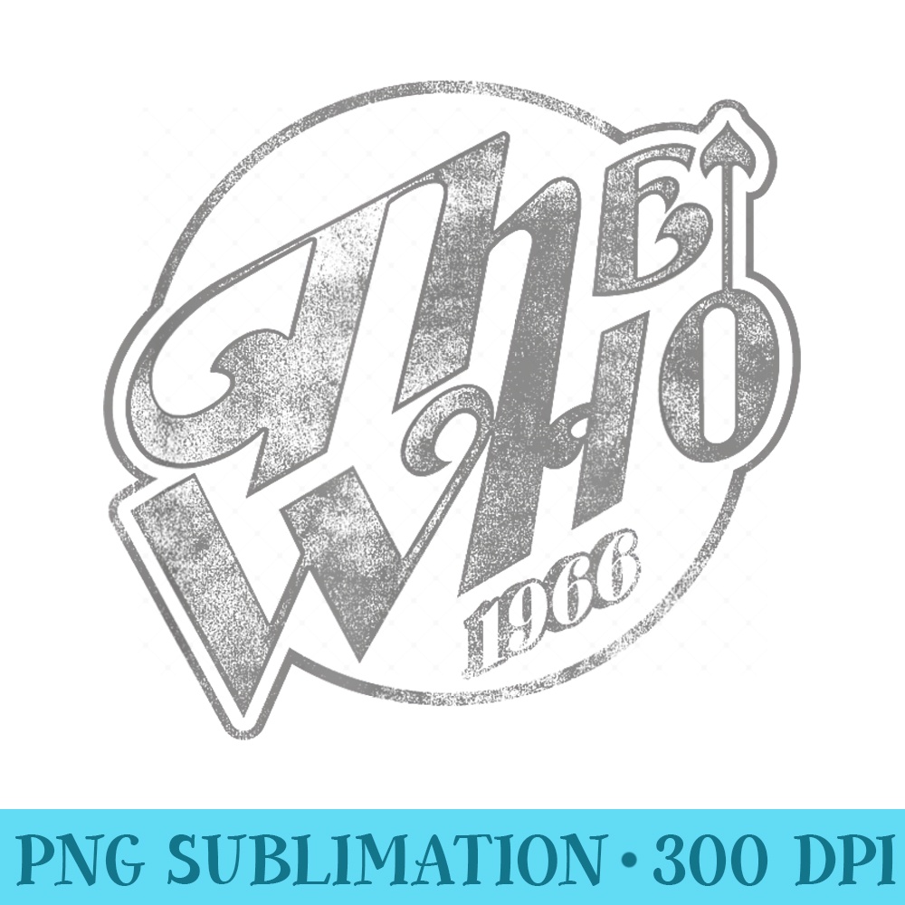 The Who Official Vintage Faded Logo - PNG Prints | Inspire Uplift