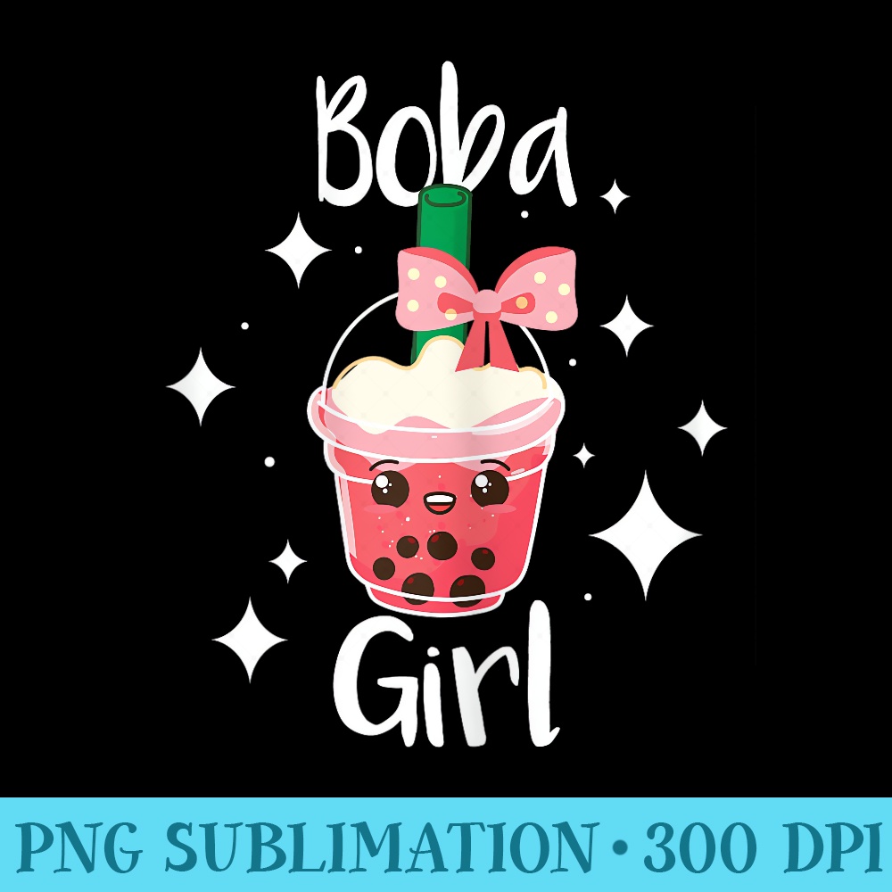 Boba Girl Boba Drink Bubble Tea Tapioca Pearl Milk Tea Shi Inspire Uplift