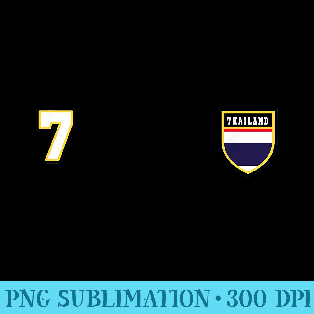 Thailand Number 7 Soccer Flag Football seven Thais - PNG Dow | Inspire ...