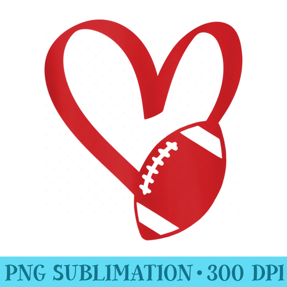 Football Heart - PNG Image Download | Inspire Uplift