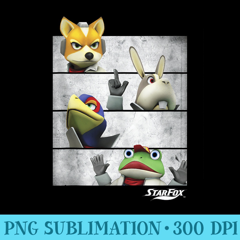 Star Fox Peppy Falco Slippy Panel Group Shot - Shirt Design | Inspire ...