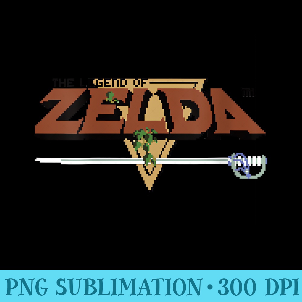 Nintendo Zelda Classic NES 8-Bit Title Screen Logo - Sublima | Inspire ...