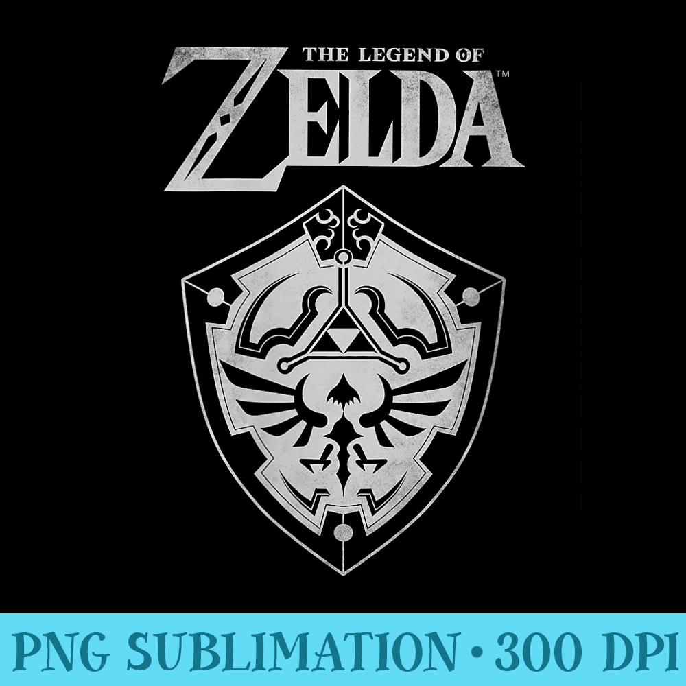 Nintendo Zelda Link's Hylian Shield Logo - Trendy PNG Design | Inspire ...