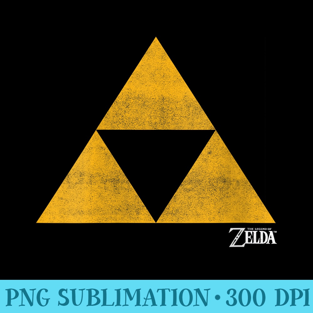 Nintendo Zelda The Legendary Iconic Triforce - Shirt Graphic - Inspire ...
