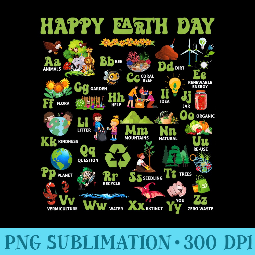 ABCs Of Earth Day Teacher Save Our Planet Nature Environment | Inspire ...