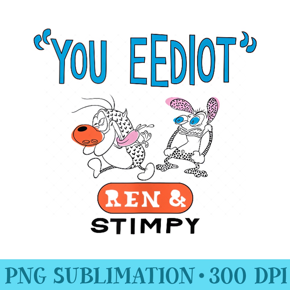 Amazon Essentials Ren and Stimpy You Eediot - PNG Image Down | Inspire ...