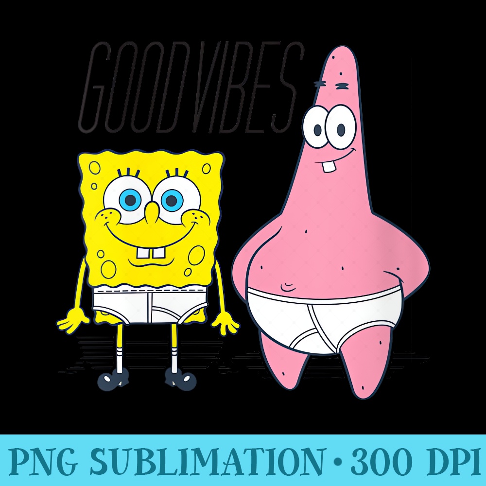 s SpongeBob SquarePants Patrick Good Vibes Underwear Shot - | Inspire ...