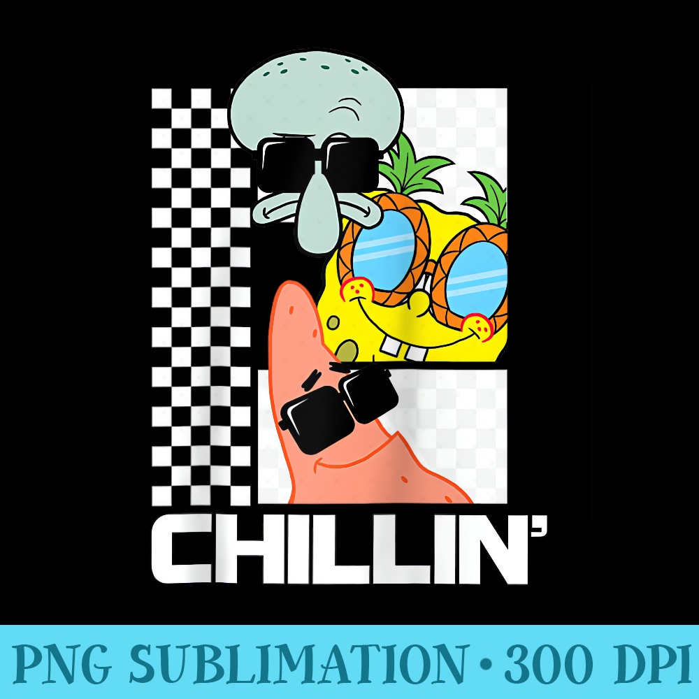 SpongeBob SquarePants Chillin With Patrick Squidward Raglan | Inspire ...