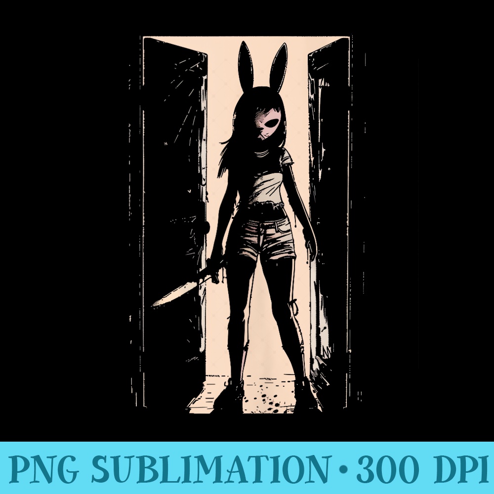 Bunny Rabbit Mask Girl Horror Slasher Anime Creepy Cute Goth | Inspire ...