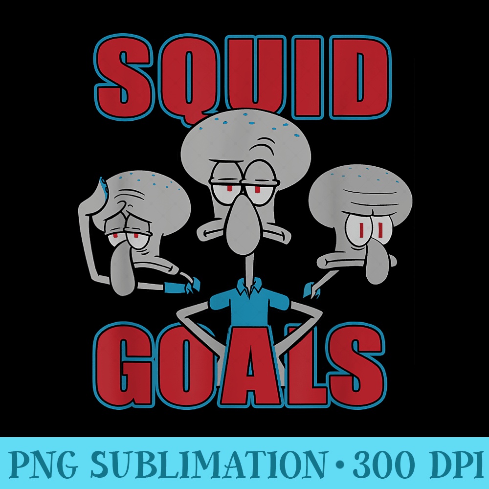 SpongeBob SquarePants Squid Goals Squidward Faces Vintage - | Inspire ...