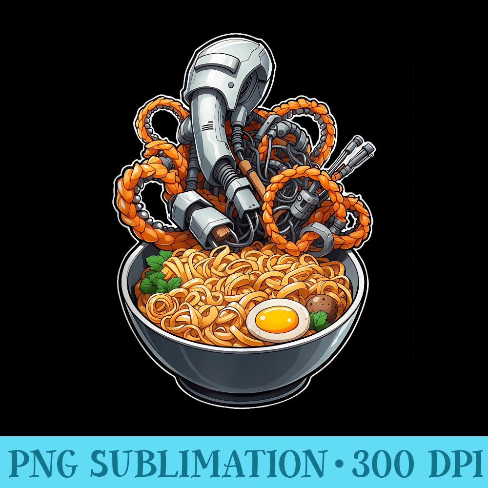 Ramen Noodle Robot - PNG Picture Download | Inspire Uplift