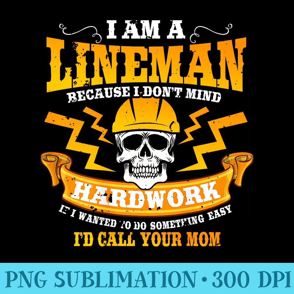 Lineman Funny Line Worker Image On Back Of - High Resolution | Inspire ...