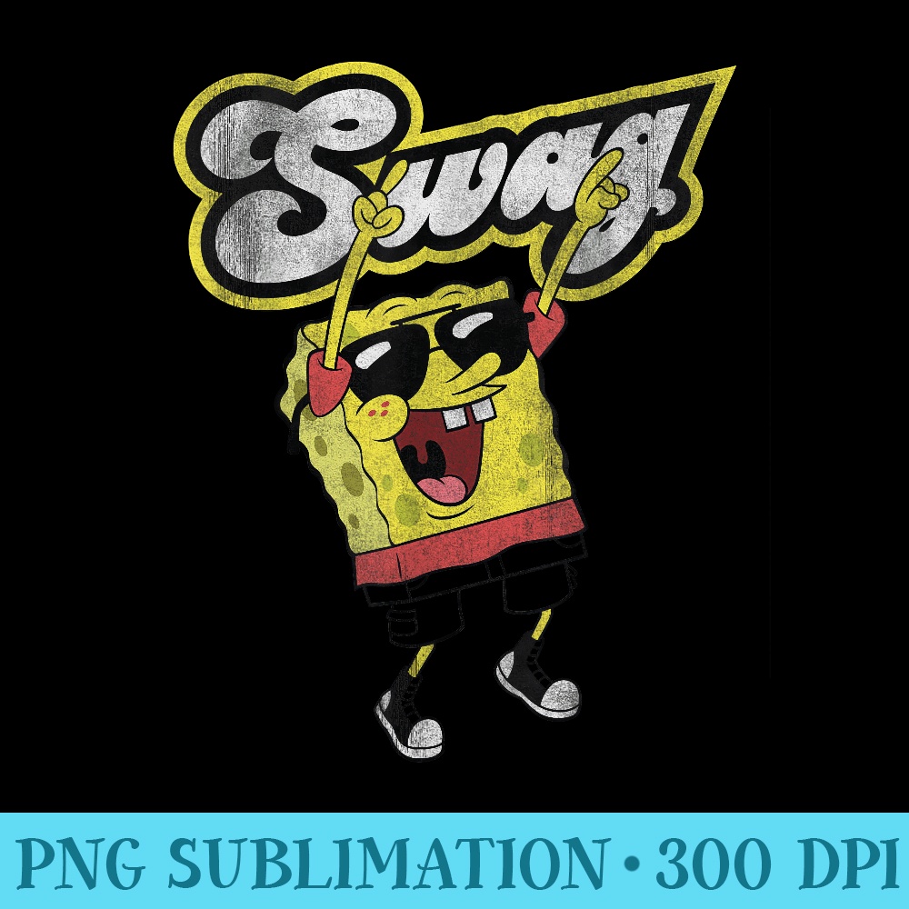 SpongeBob SquarePants Swag Distressed - Sublimation patterns | Inspire ...