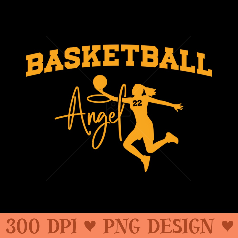 Basketball Angel v3 - Casual Shirt PNG | Inspire Uplift