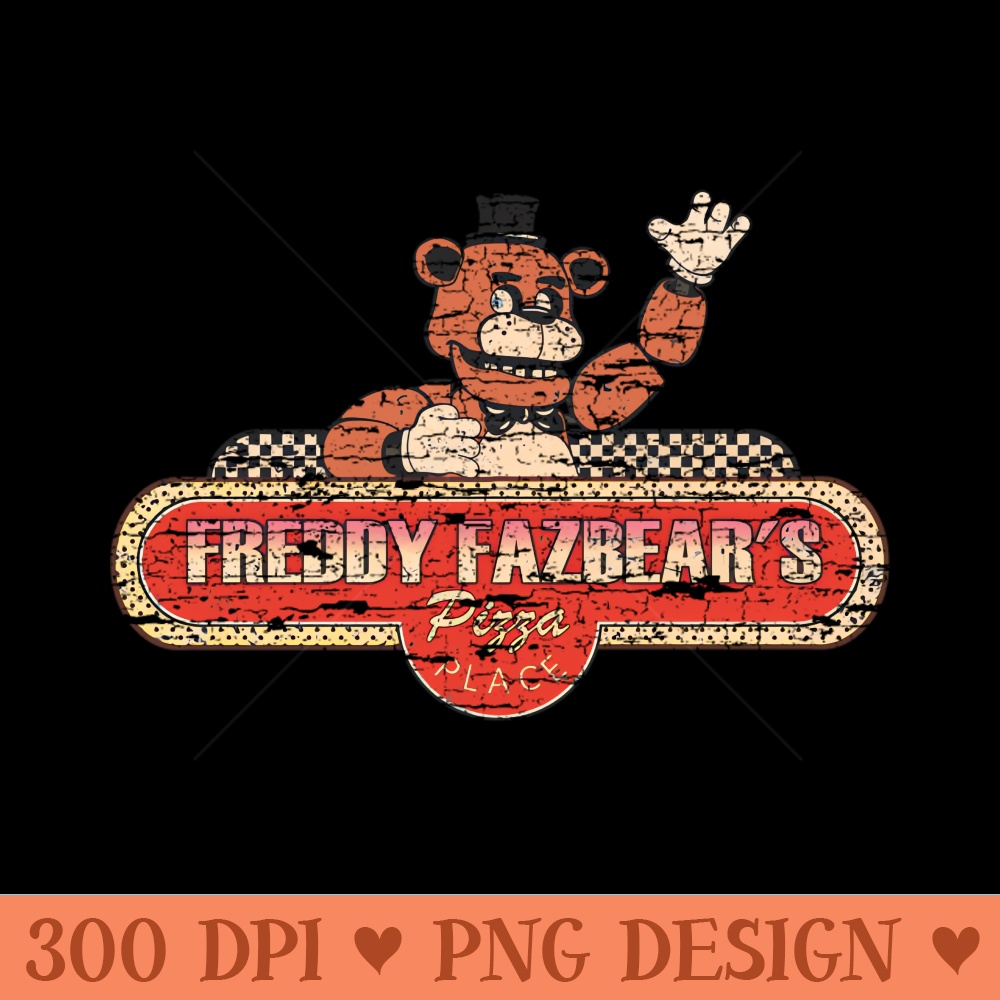 Freddy Fazbears Vintage Artwork - High Quality PNG Files | Inspire Uplift