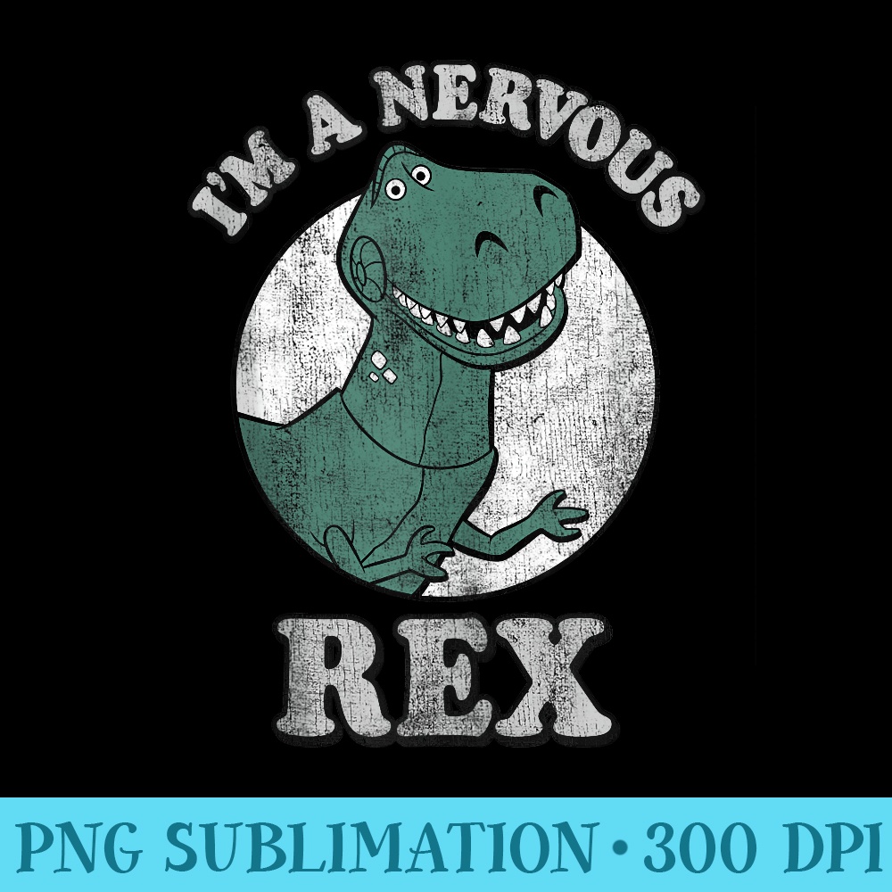 Disney Pixar Toy Story Im A Nervous Rex Dinosaur - PNG Pictu | Inspire ...