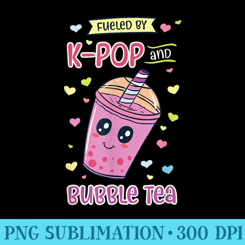 K Pop and Bubble Tea Korean Music Tapioca Boba - Casual Shir | Inspire ...