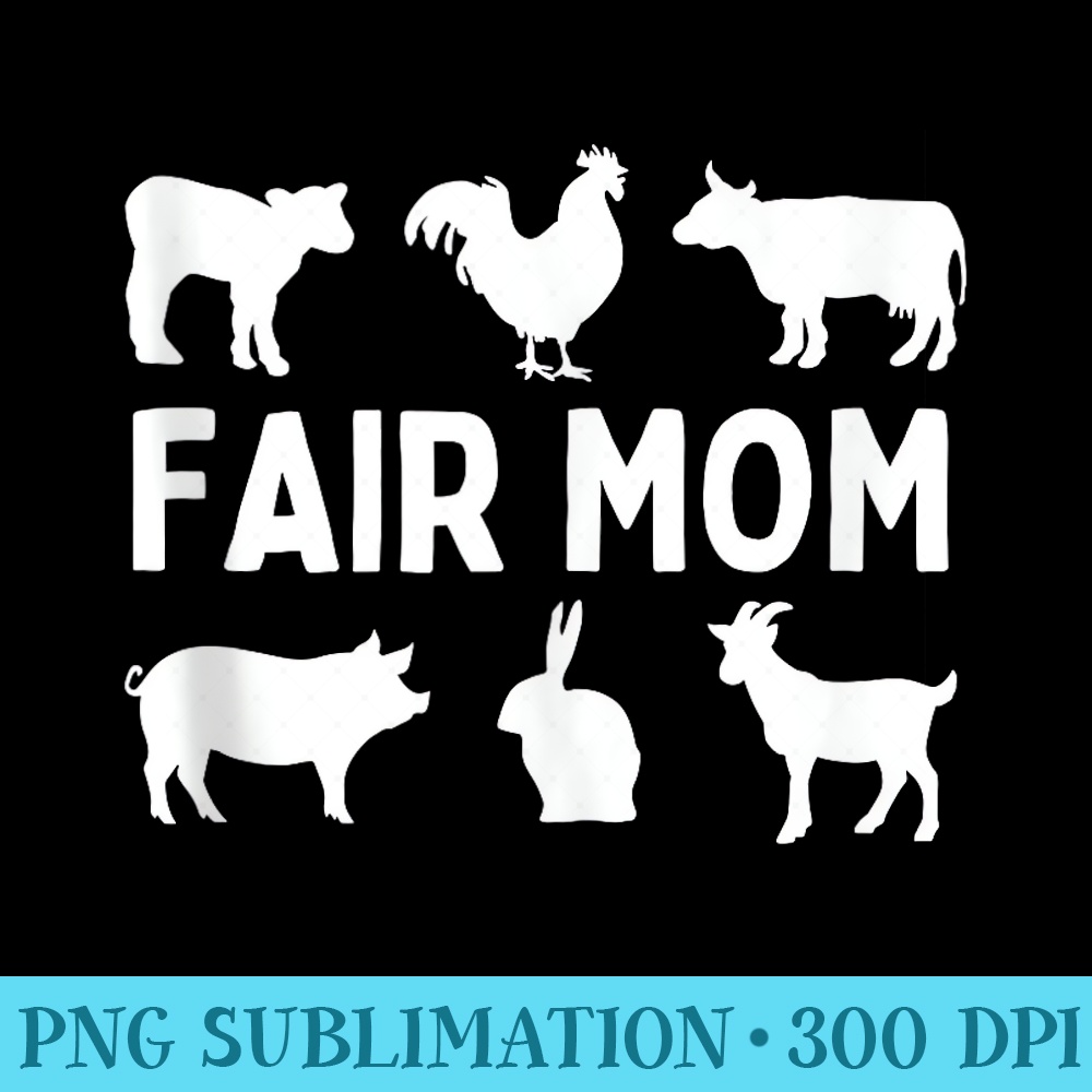Fair Mom With Farm Animals Raising Pig Cow Goat Sheep - Shir | Inspire ...