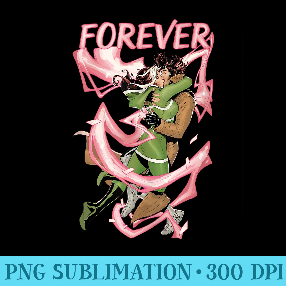 Marvel XMen Rogue and Gambit Forever Kiss Valentines Day - P | Inspire ...