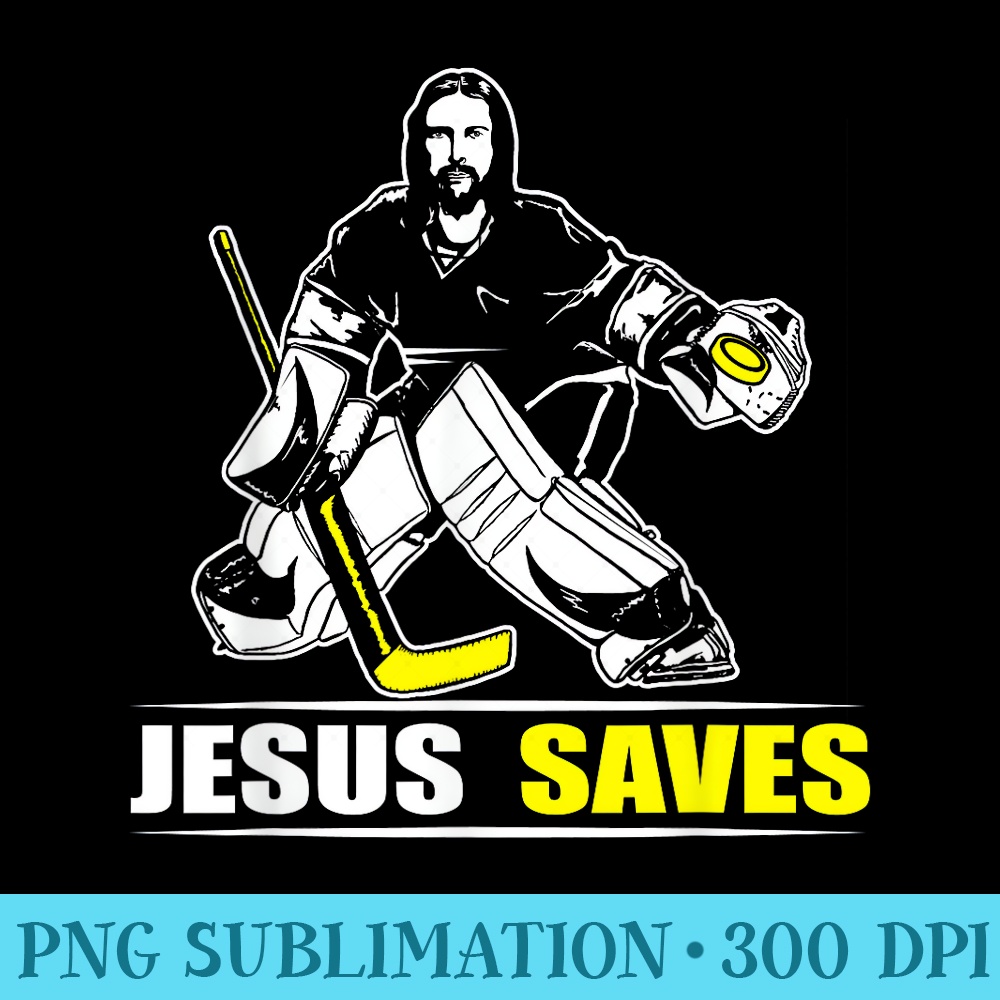 Jesus Saves Hockey Player And Jesus Lover - Transparent PNG | Inspire ...