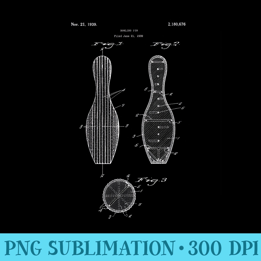 Bowling Pin Blueprint Design Bowl Alley Ball 300 - Unique Su | Inspire ...
