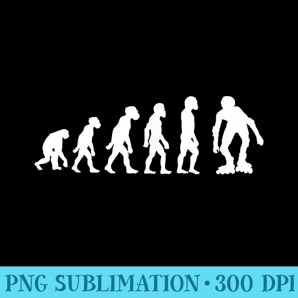 Funny Human Roller Skating Evolution Blades Skater Skate - P | Inspire ...