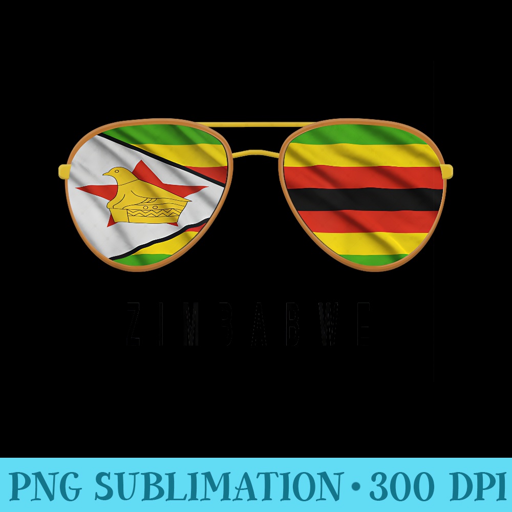 Zimbabwe Flag Zimbabwean Zimbabwe Pride Sunglasses - PNG Dow | Inspire ...