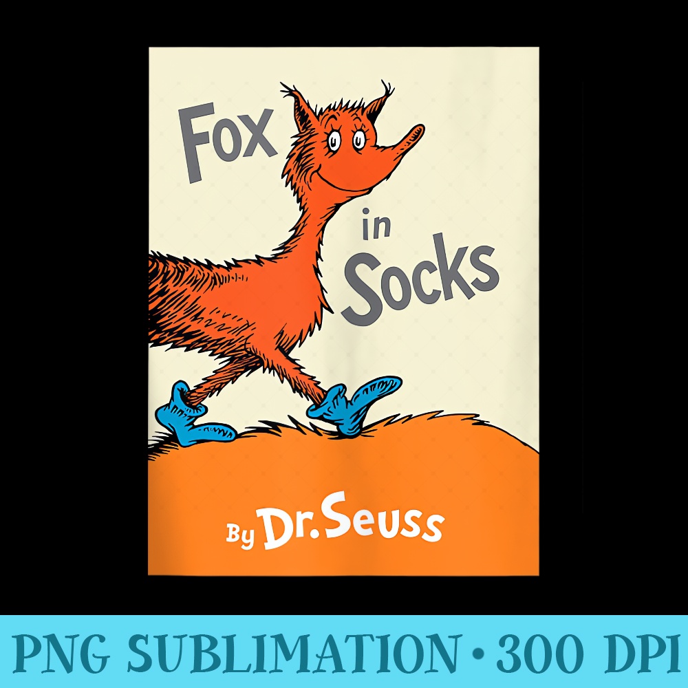 Dr. Seuss Fox in Socks Book Cover - Download PNG Files | Inspire Uplift