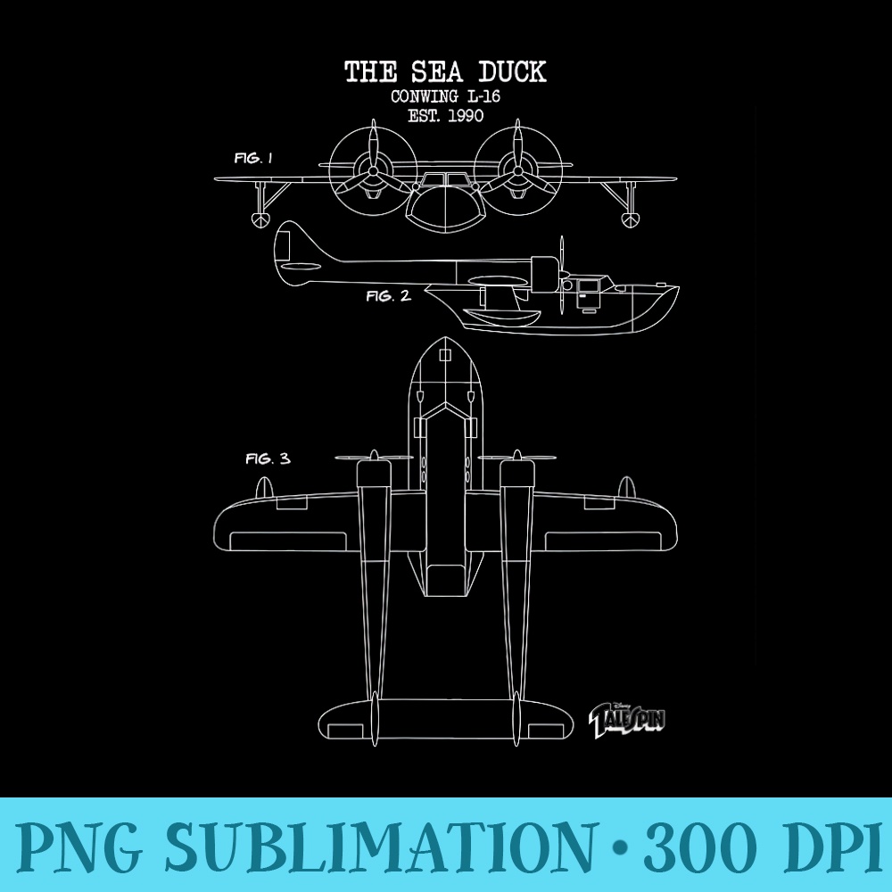 Disney Talespin The Sea Duck Blueprint - PNG Image Library D | Inspire ...