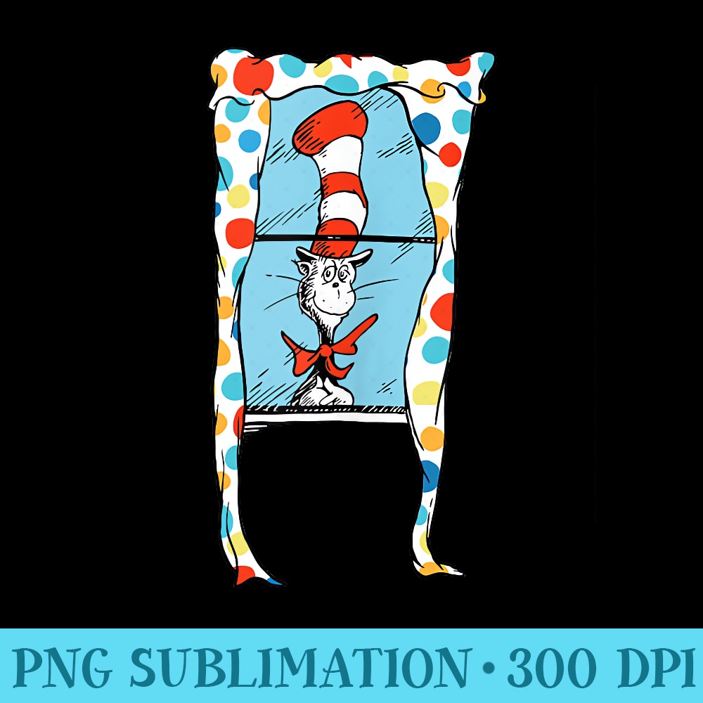 Dr. Seuss Window Cat - PNG Graphics Download | Inspire Uplift