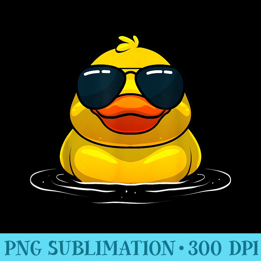 Cool Duck For Rubber Duck Lovers Sunglasses - Shirt Vector A | Inspire ...