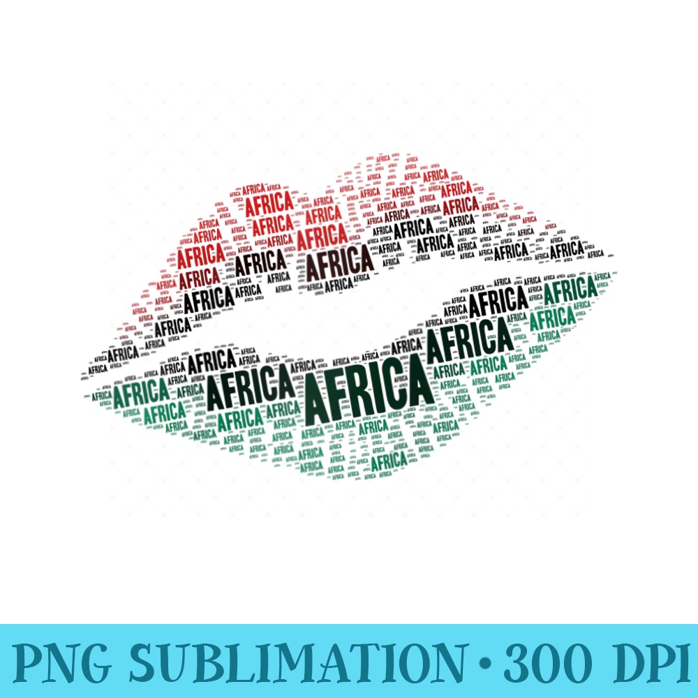 African Lips Flag Africa Melanin Black History Month Pride R | Inspire ...