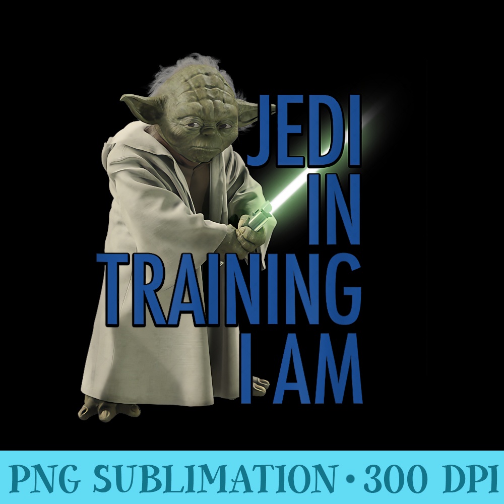 Star Wars Classic Yoda Jedi In Training I Am - PNG Download | Inspire ...