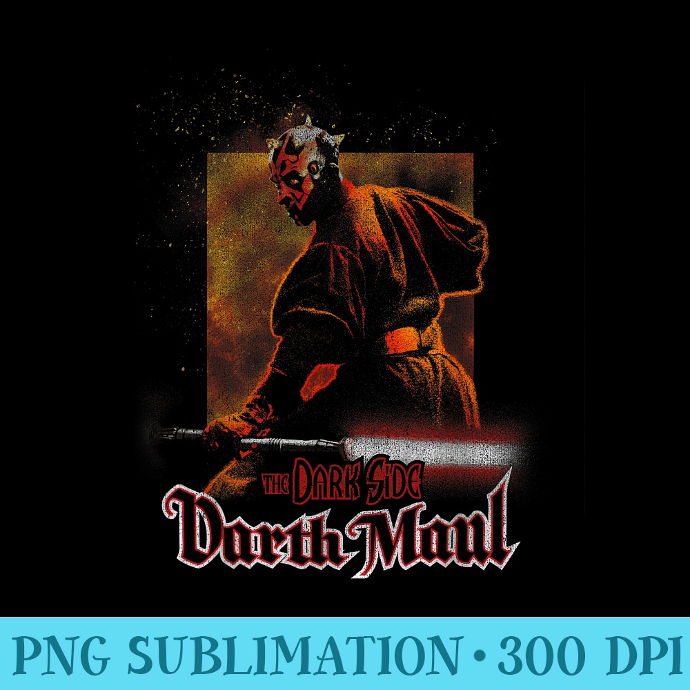 Star Wars Darth Maul The Dark Side Text Poster - Unique Subl | Inspire ...