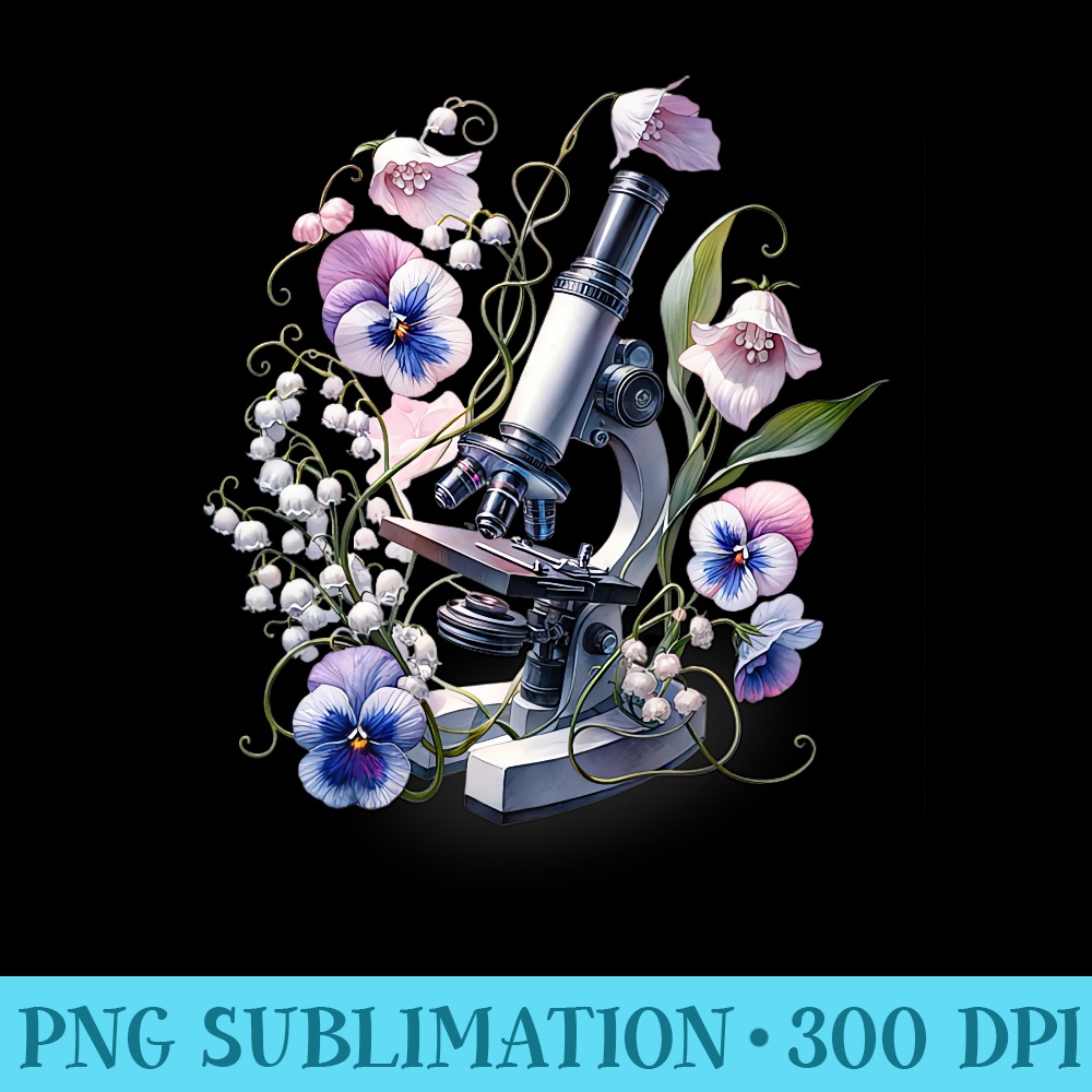 Science in Bloom Microscope with Pansies Premium - Transpare | Inspire ...