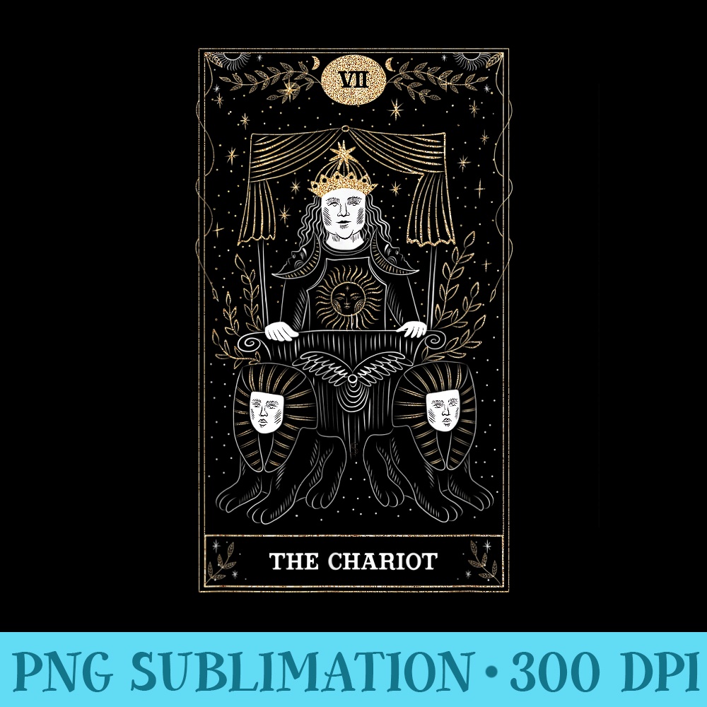 The Chariot VII Tarot Card - PNG Download Library | Inspire Uplift